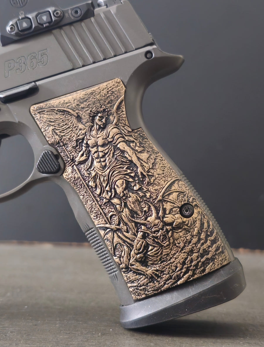 Custom P365 AXG Legion Grips | Artistry & Performance - Lambda