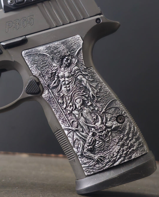 Custom P365 AXG Legion Grips | Artistry & Performance - Lambda