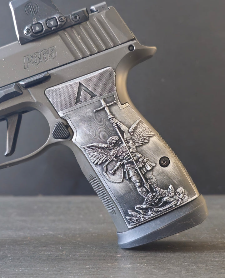 Custom P365 AXG Legion Grips | Artistry & Performance - Lambda